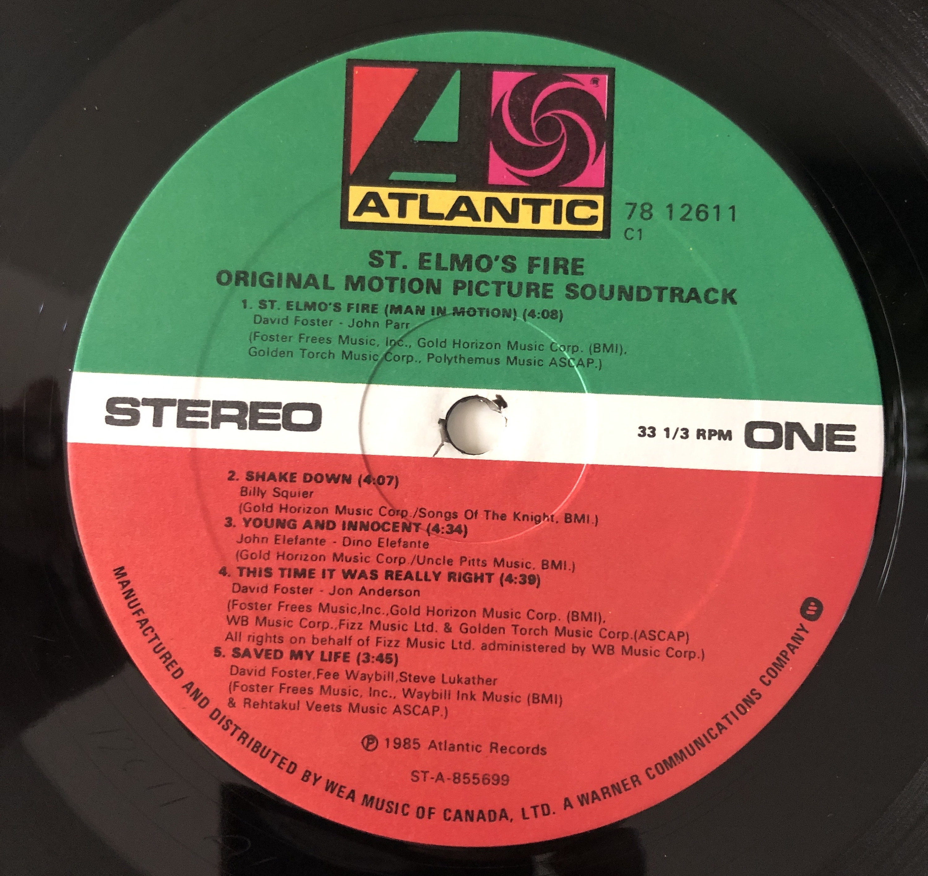 St. Elmos Fire Soundtrack Original Movie Vinyl Excellent - Etsy