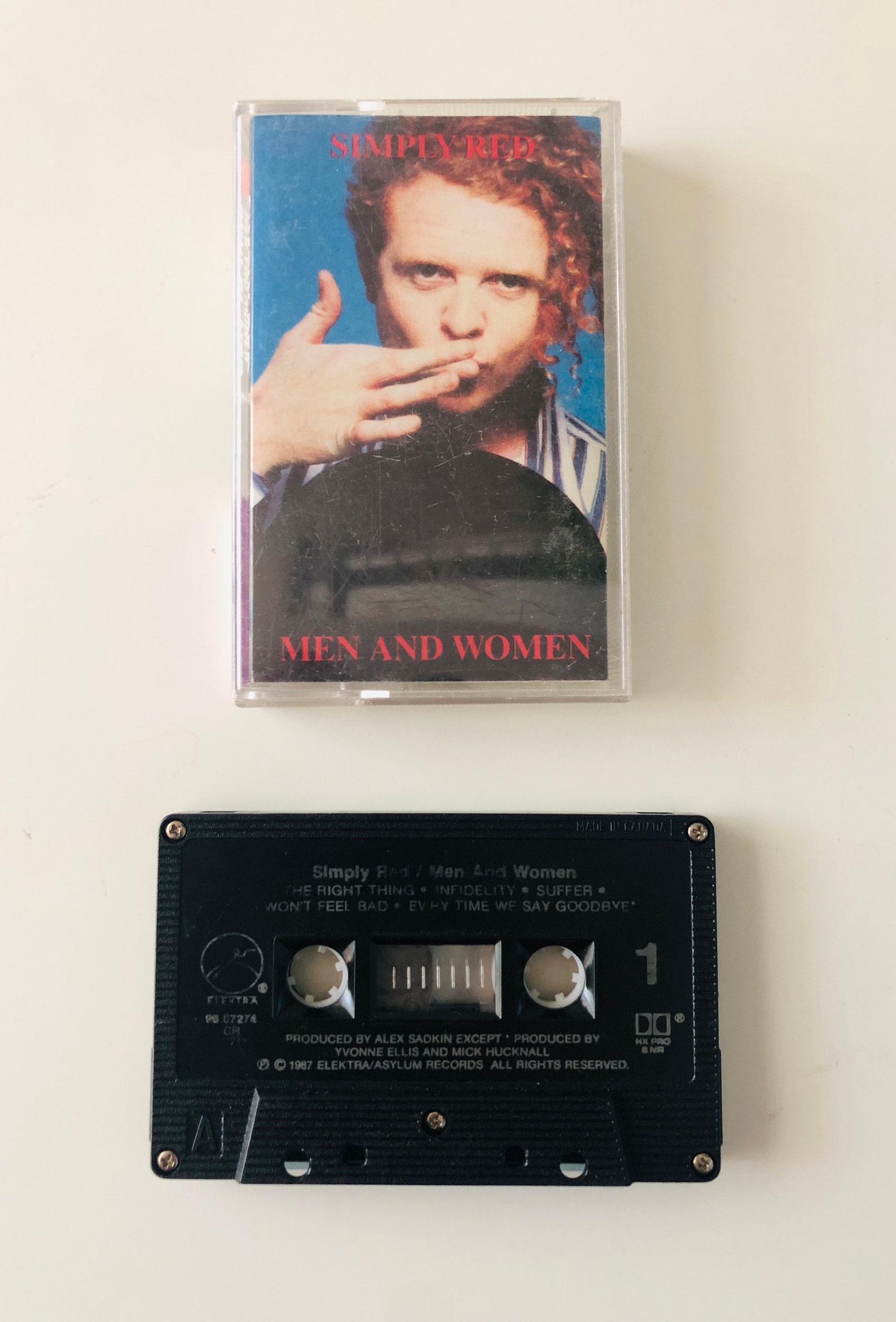 SIMPLY RED the Words Music & Picture Songbook 1987 Including Cassette ...