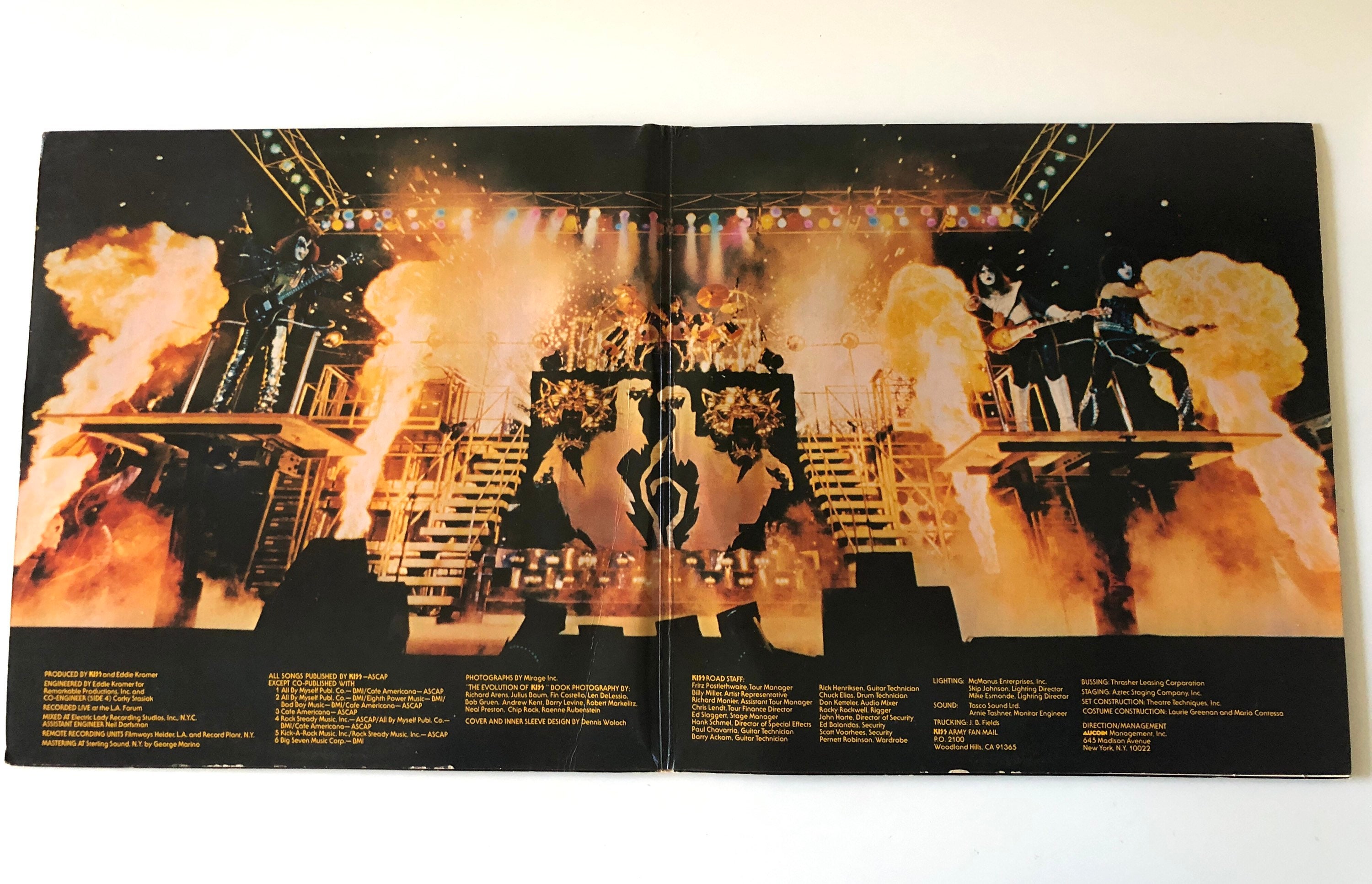 1977 KISS ALIVE II Casablanca Records Gatefold Double Vinyls Very Good ...
