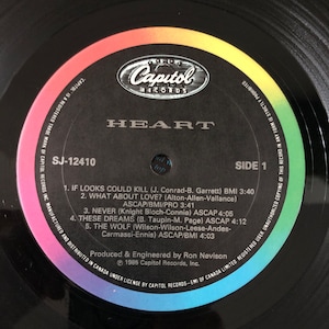 HEART 1985 Self Titled Vinyl Excellent! - Etsy