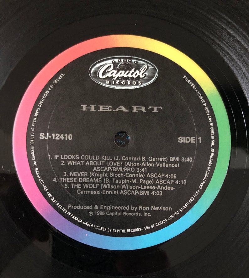 HEART 1985 Self Titled Vinyl Excellent! - Etsy