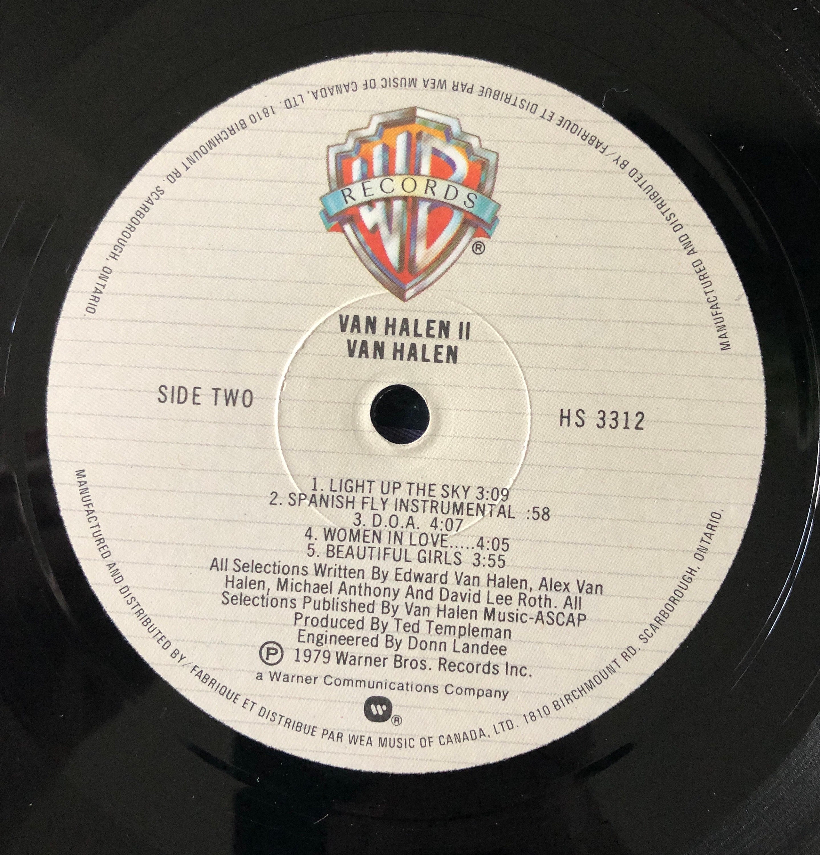 1979 VAN HALEN / Van Halen II Vinyl Excellent - Etsy