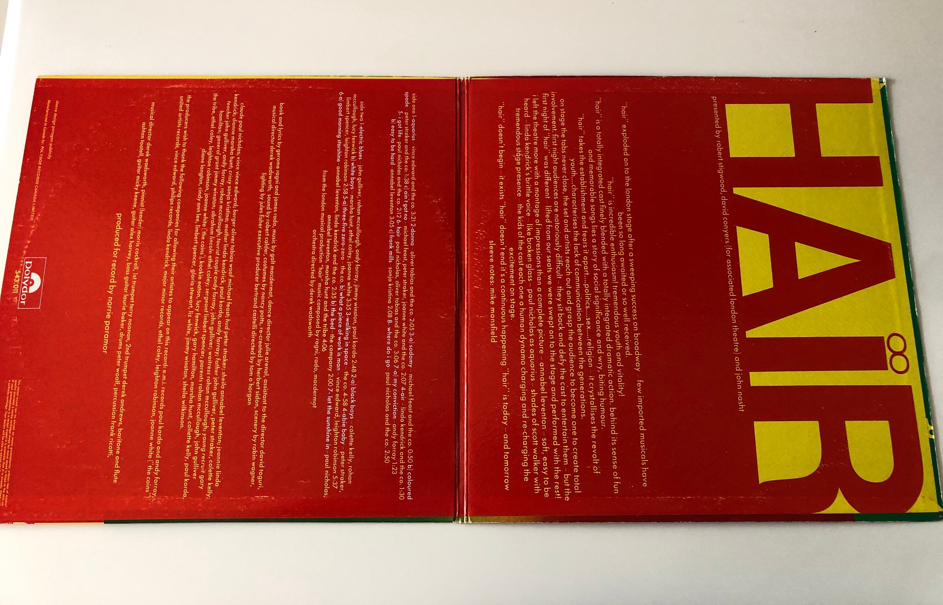 1968 HAIR Musical Soundtrack Gate-fold Vinyl Excellent! - Etsy
