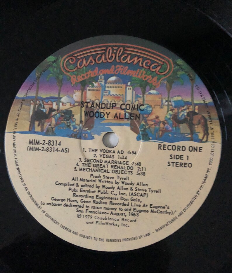 1979 WOODY ALLEN Stand up Comic Double Album Vinyls Are Excellent!! - Etsy