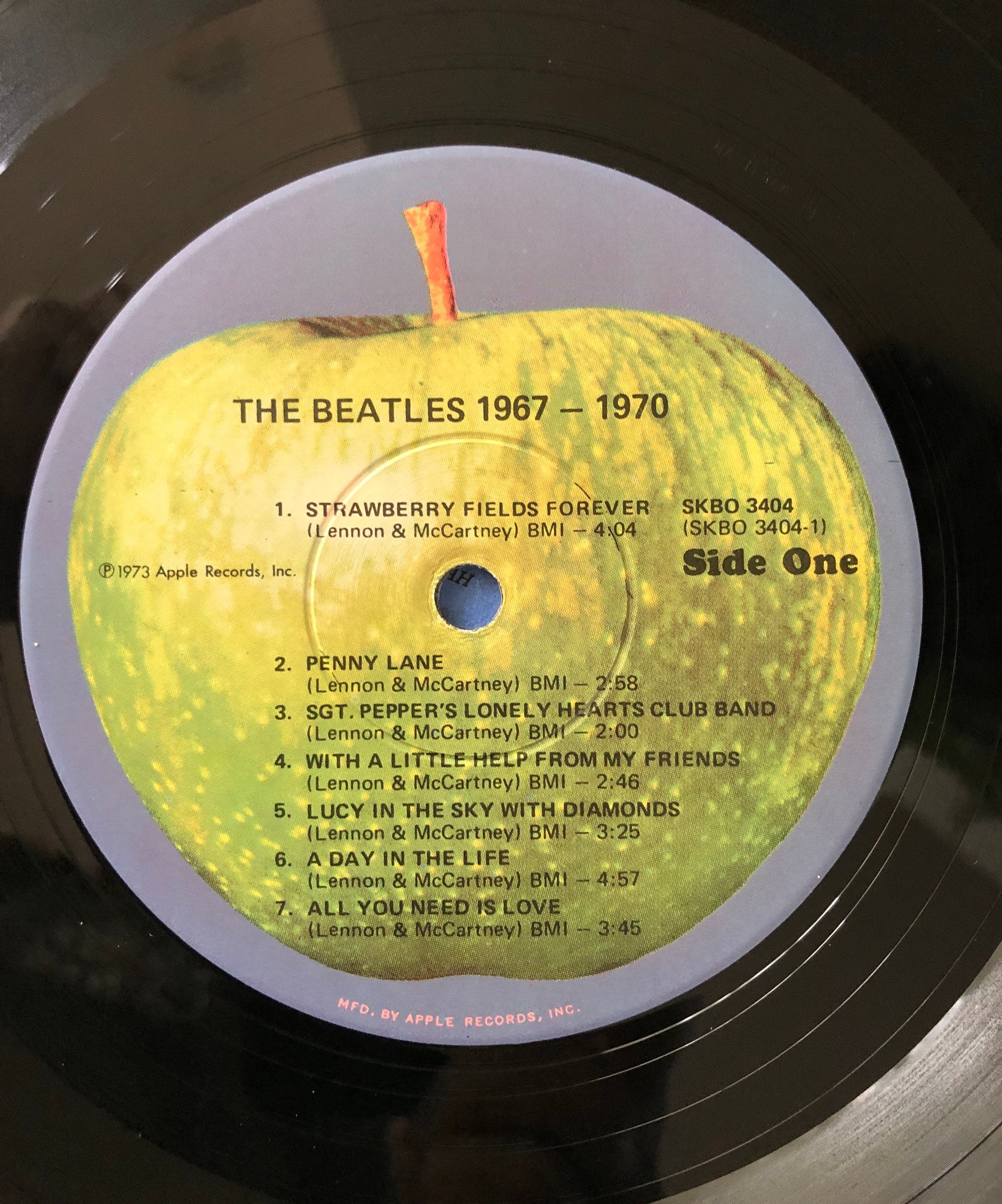 1973 THE BEATLES 1969-1970 Original Apple Records Double Vinyls Mint ...