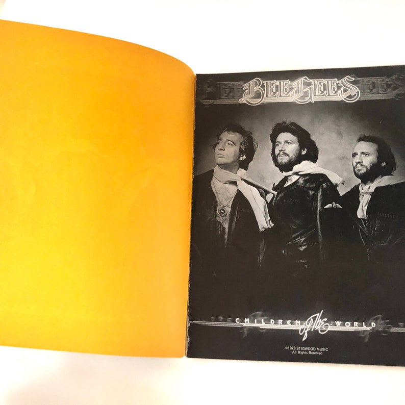 1976 BEE GEES Songbook Children of the World - Etsy