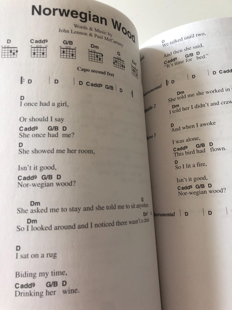 The Beatles Complete Chord Songbook 90s - Etsy