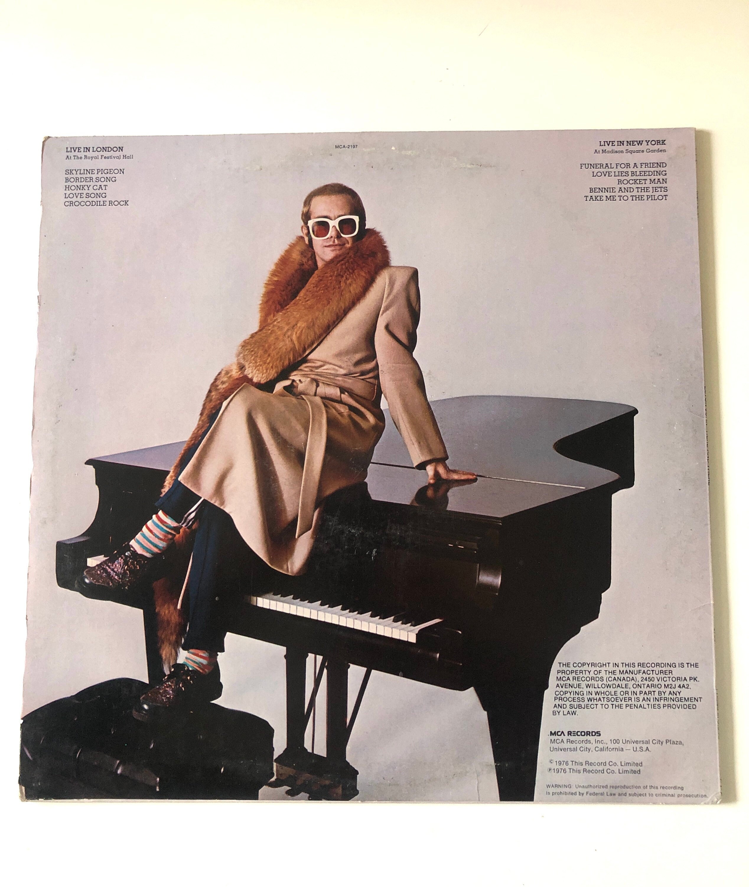 ELTON JOHN Here and There 1976 Live in New York - Etsy