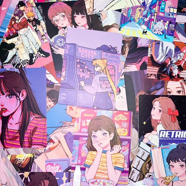 Manga Sticker Pack - Etsy