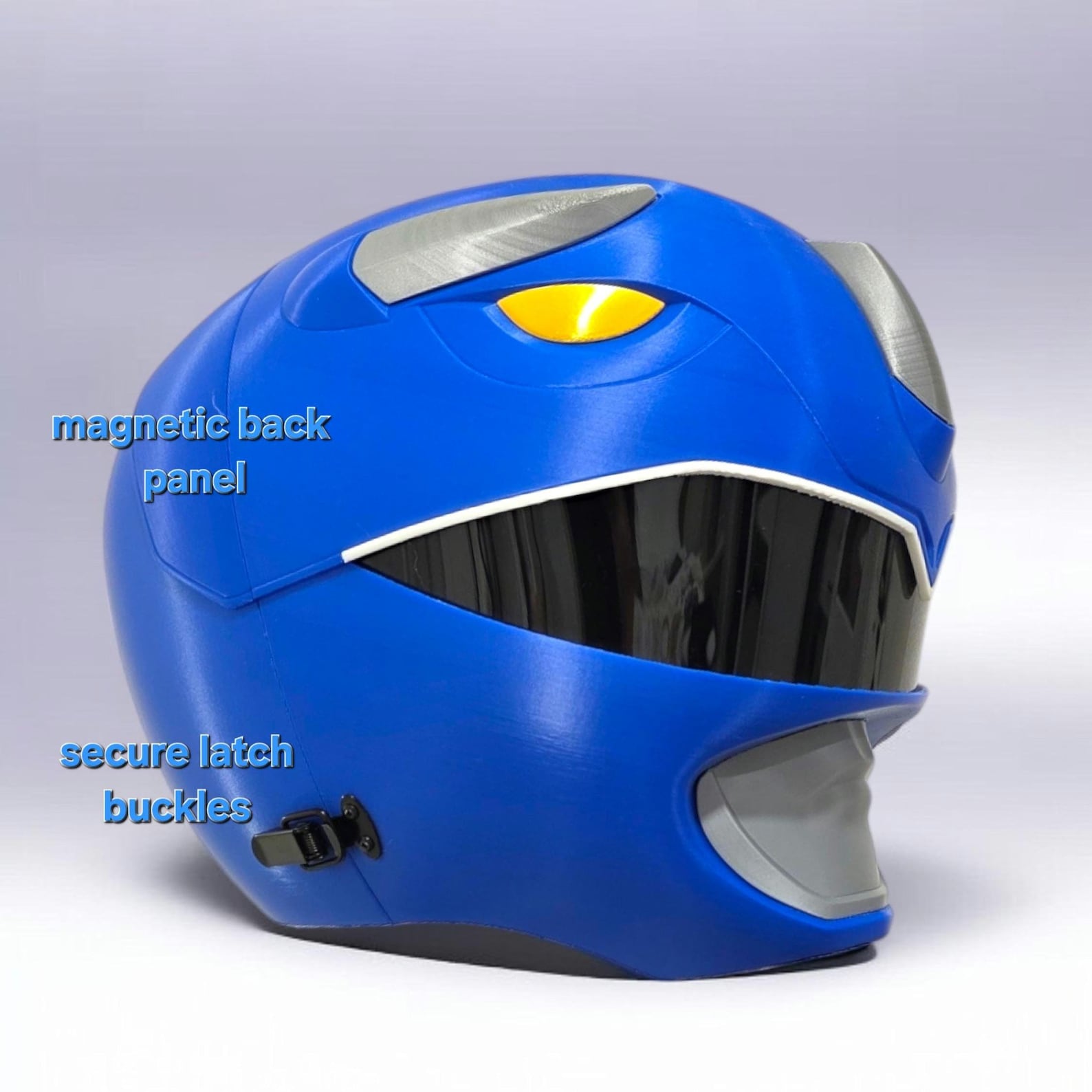 Blue Ranger Helmet Mighty Morphin Power Rangers MMPR Wearable ...