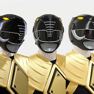 Black Ranger Helmet MMPR Mighty Morphin Power Rangers Wearable Mastodon ...