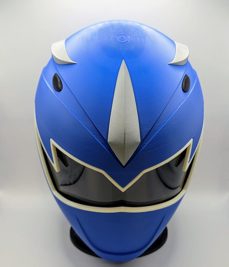 Power Rangers Dino Thunder Blue Ranger Helmet Wearable Assembled ...