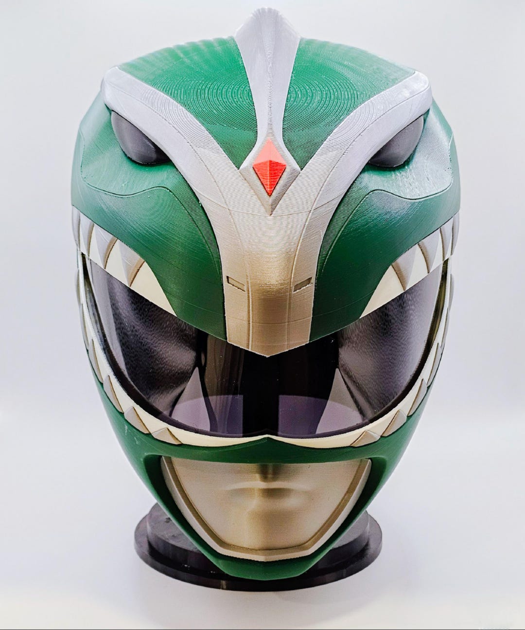 Fighting Spirit Green Ranger Helmet Mighty Morphin Power Rangers MMPR ...