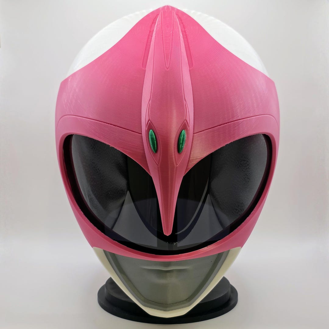 Pink Ranger Helmet Mighty Morphin Power Rangers MMPR Wearable ...