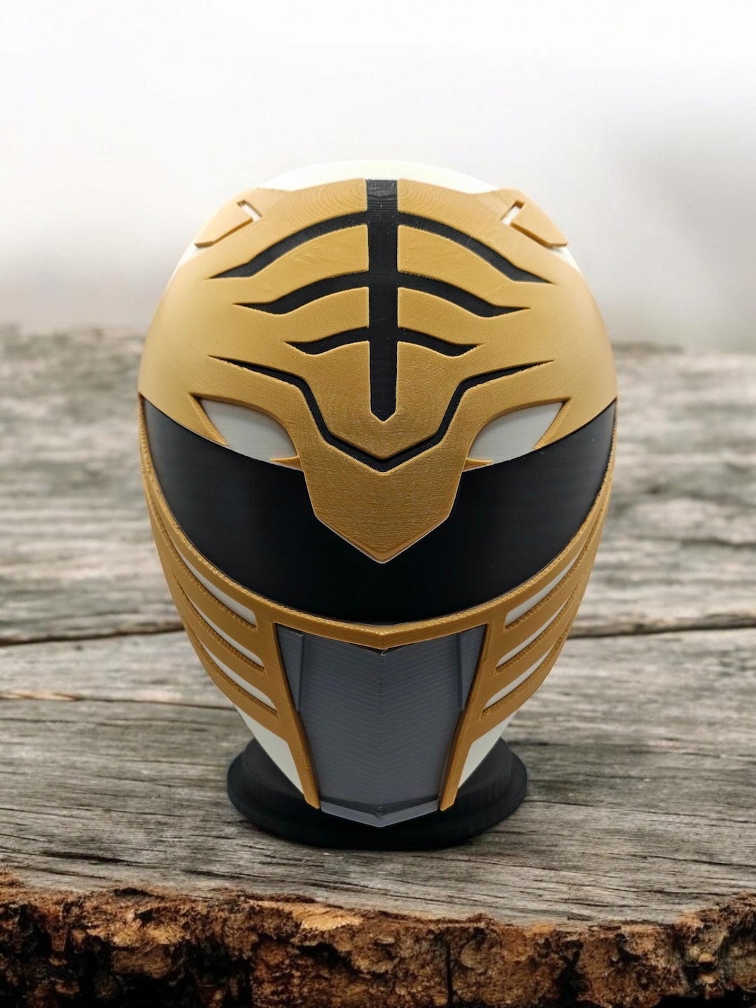 Mighty Morphin White Ranger Helmet Power Rangers Tigerzord Super Sentai ...