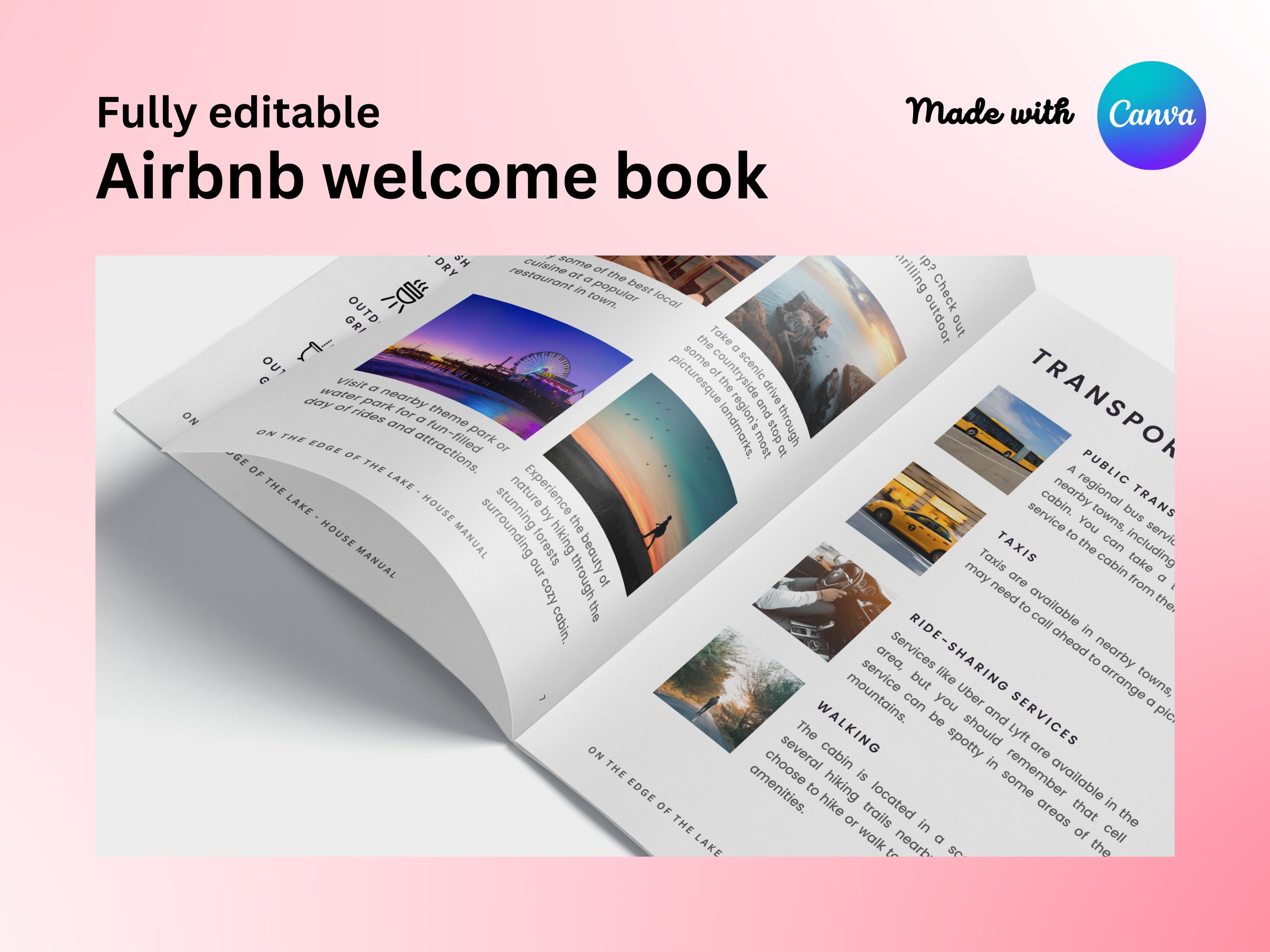 Modern Welcome Book Template: Create a Stunning Guide for Your Vacation ...