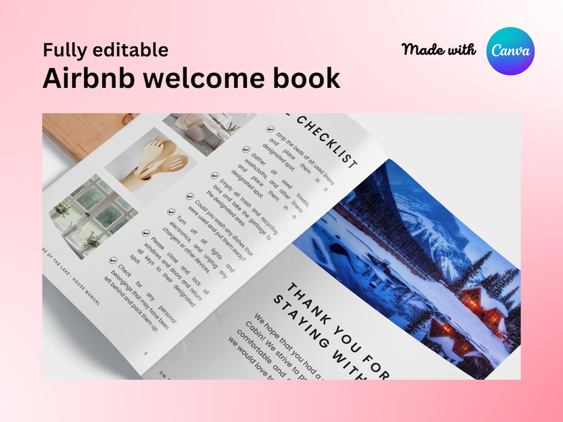 Modern Welcome Book Template: Create a Stunning Guide for Your Vacation ...