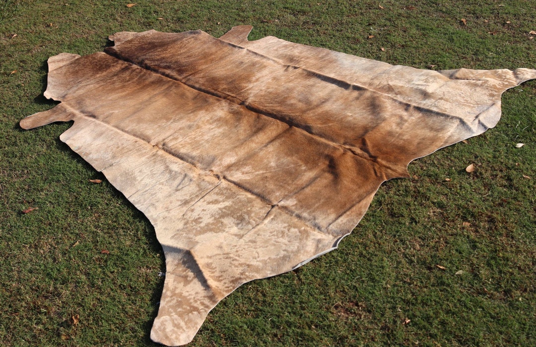 Light Brown Cowhide Rug - Beige Color Real Cow Skin Rug - Exclusive ...