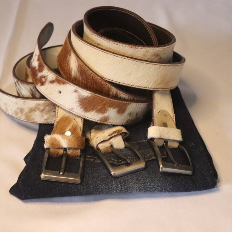 Mens Cowhide Leather Belts - Etsy