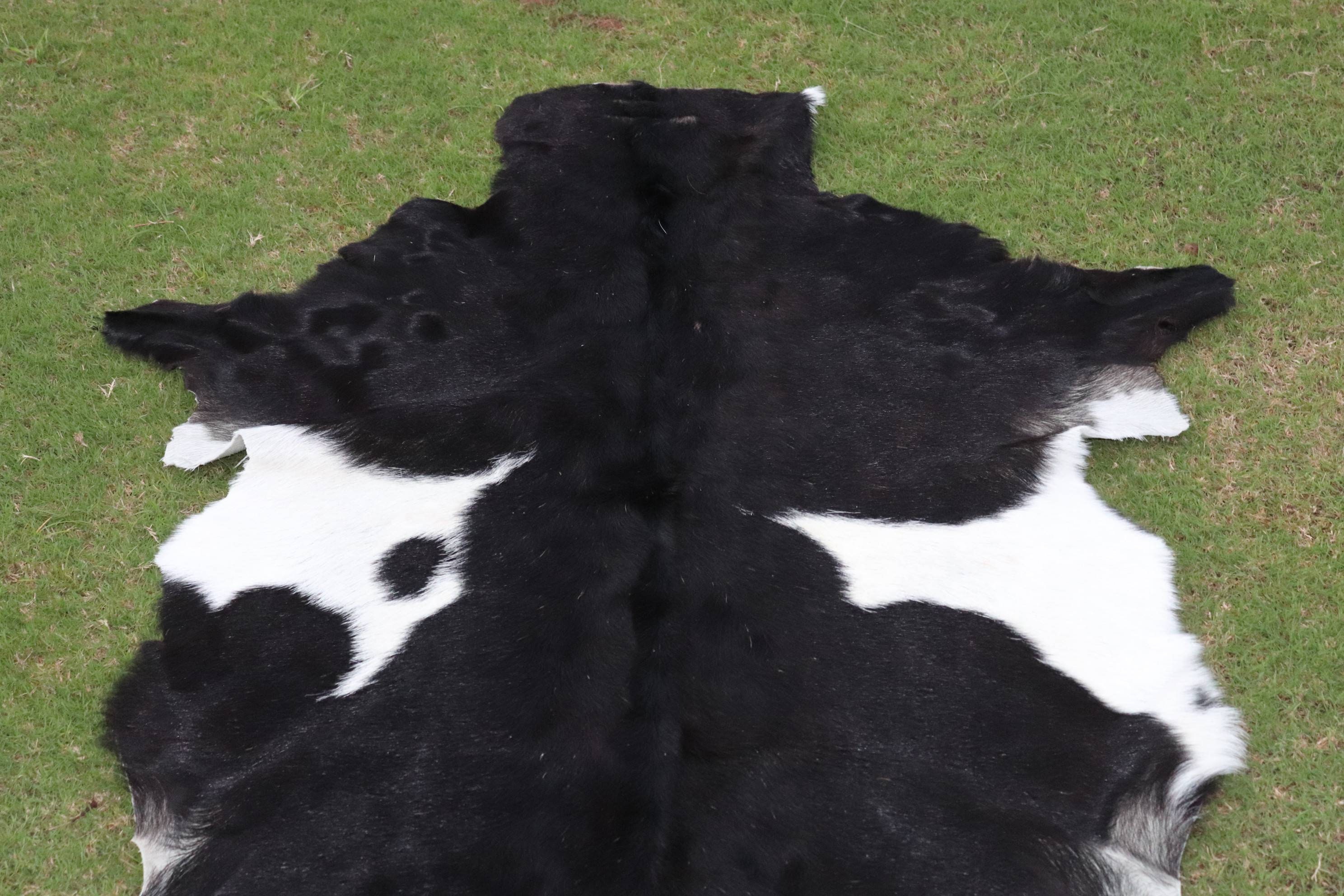 Black and White Goatskin Rug Goat Skin Pelt Soft Goat Hide - Etsy