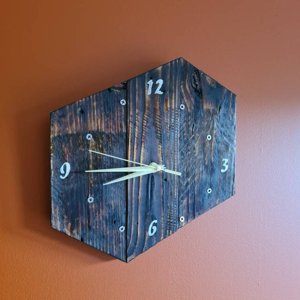 Reclaimed Wood Clock - Etsy UK