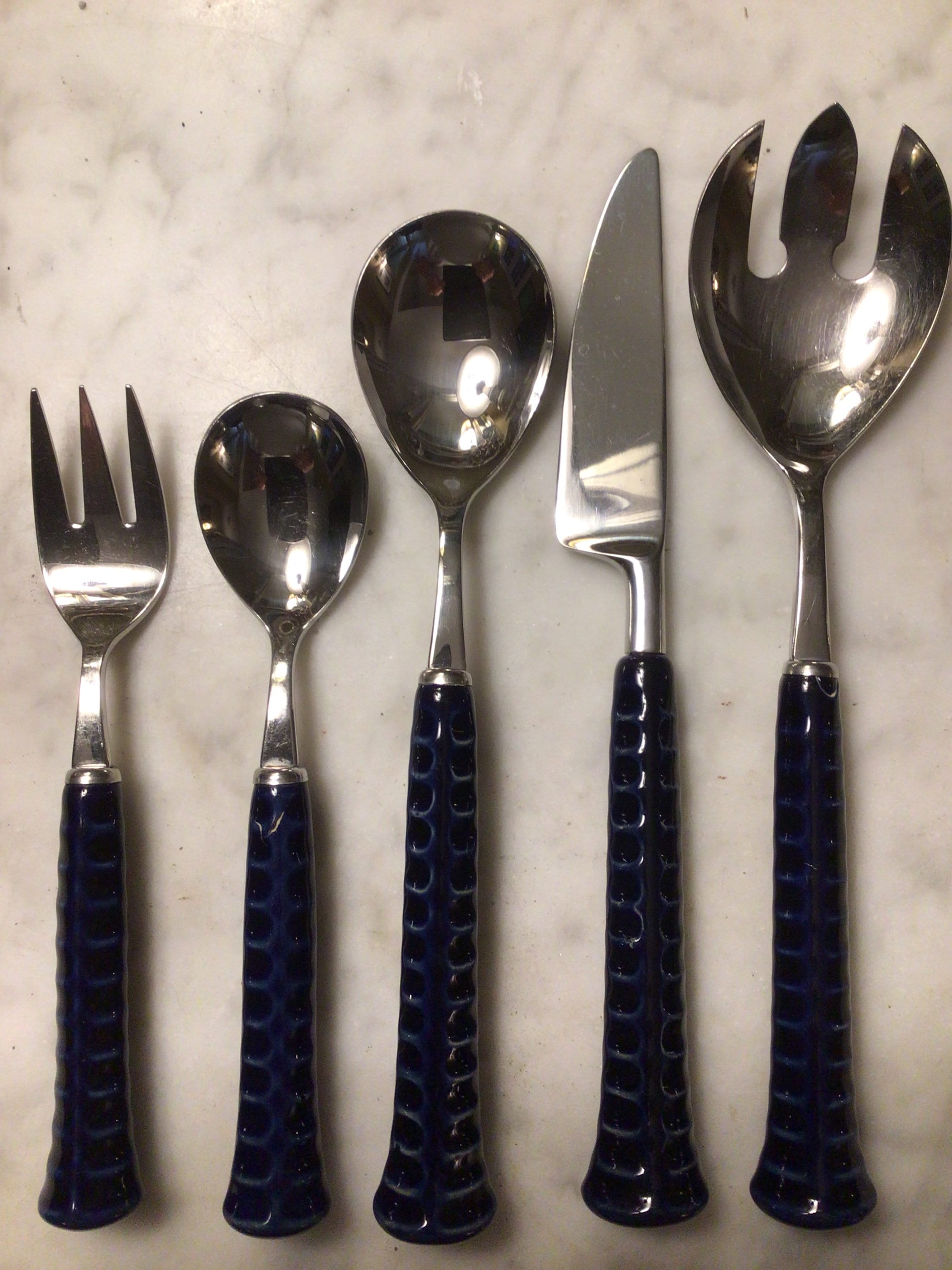 Vintage Noritake Flatware Cobalt Blue W/ Ceramic Handle | atelier-yuwa ...