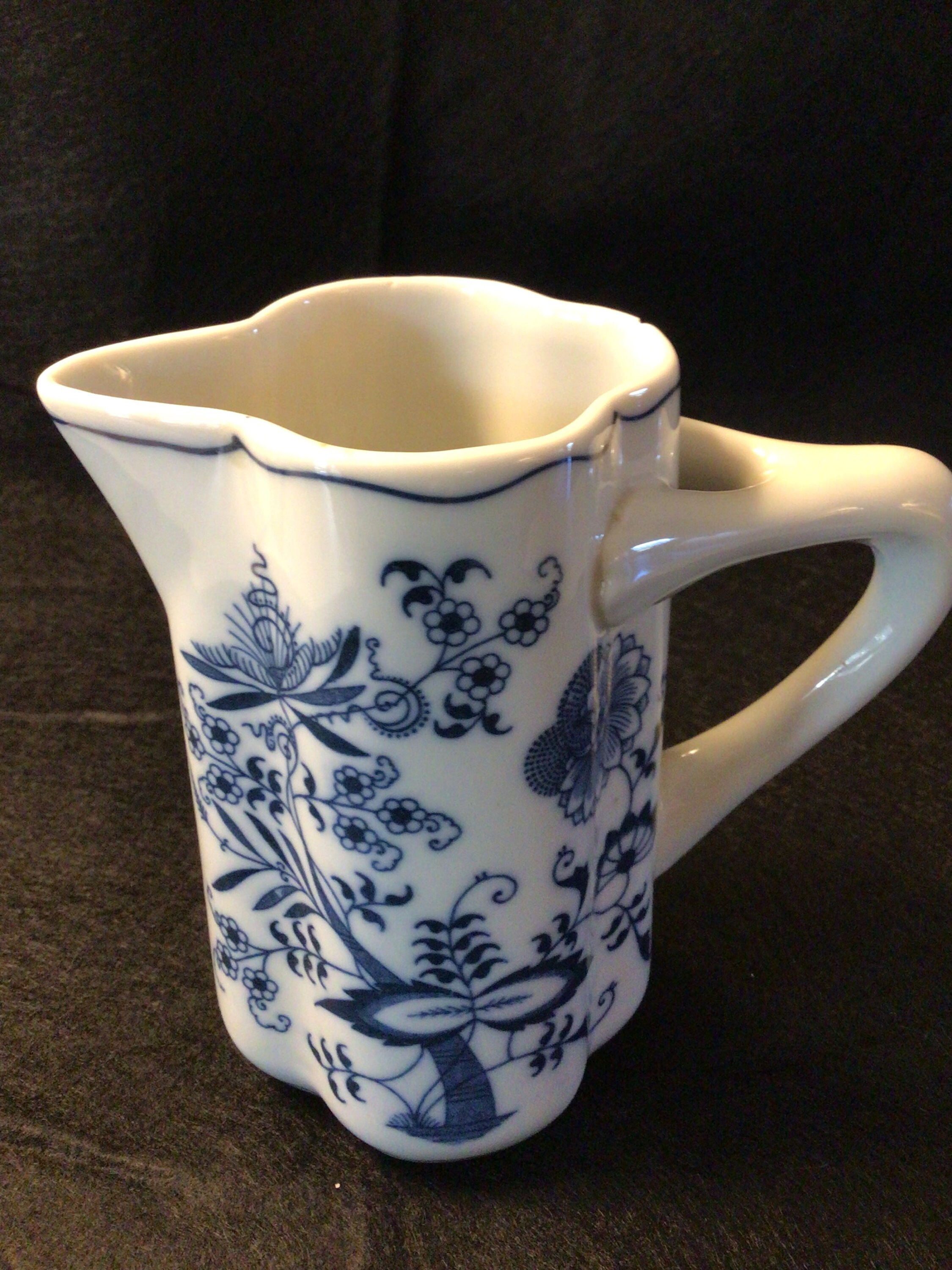 Blue Danube Blue Onion Creamer Milk Syrup Pitcher 1951 2000 - Etsy