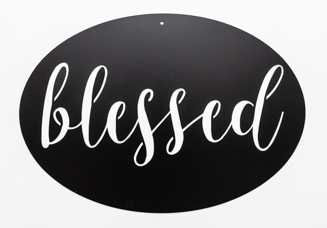21505TK - Blessed Laser Cut Sign - Etsy