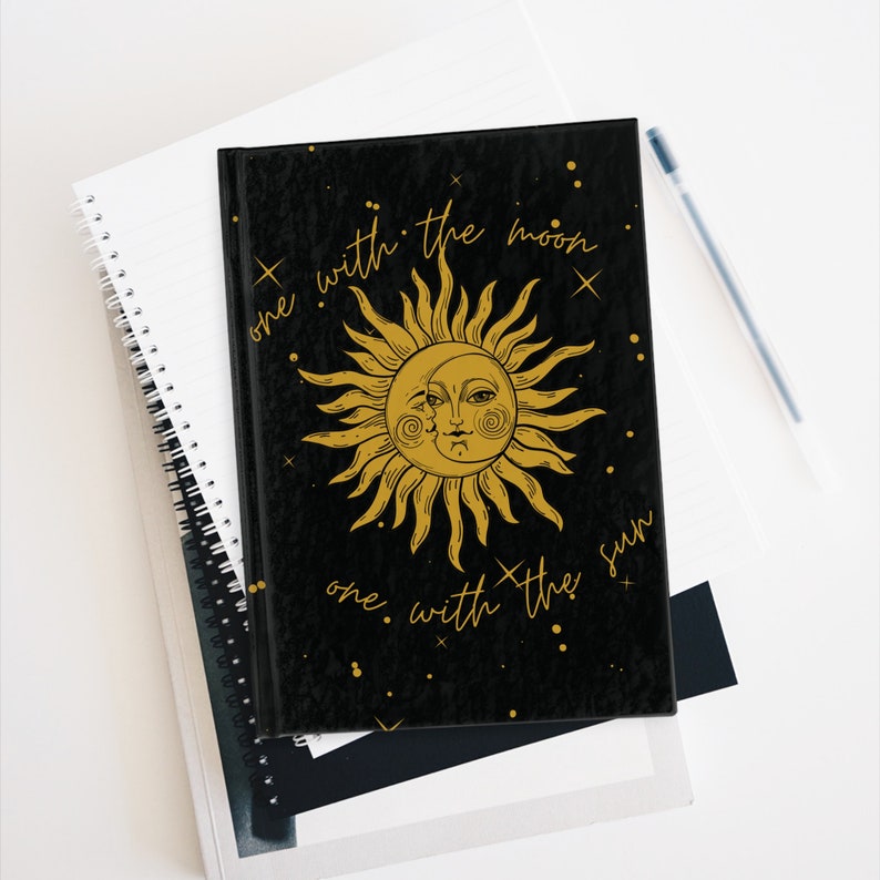 Sun & Moon Journal Ruled Line - Etsy
