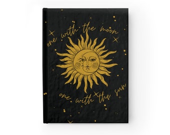 White Moon & Sun Notebook Spiral Ruled Line - Etsy