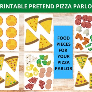 Printable PIZZA PARLOR MENU |pretend Pizza Parlor Download |preschool ...
