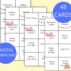 Slumber Party Charades | Printable Sleepover Games for Girls | Birthday ...