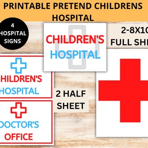 PRINTABLE Doctor Dramatic Play Set | Hospital Pretend Play | Dramatic ...