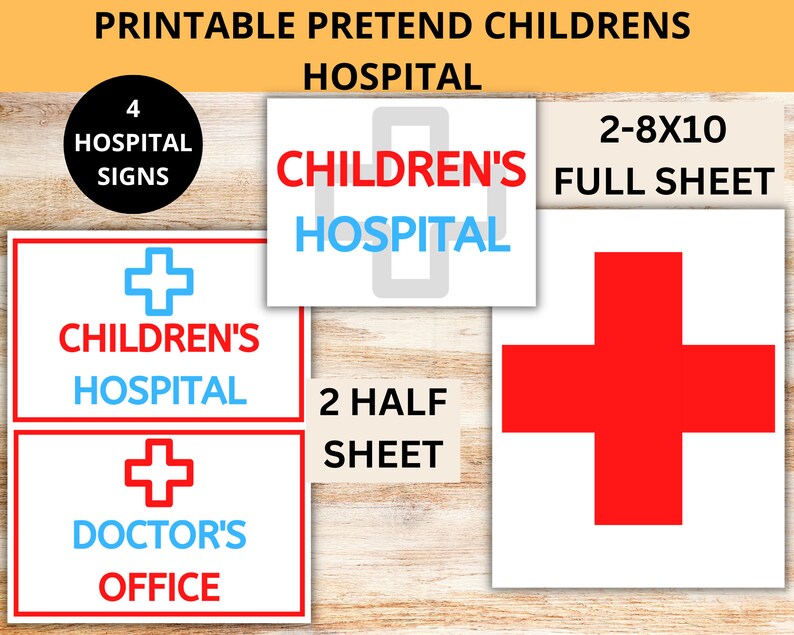 PRINTABLE Doctor Dramatic Play Set | Hospital Pretend Play | Dramatic Play BUNDLE | Preschool ...