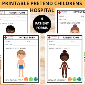 PRINTABLE Doctor Dramatic Play Set | Hospital Pretend Play | Dramatic ...