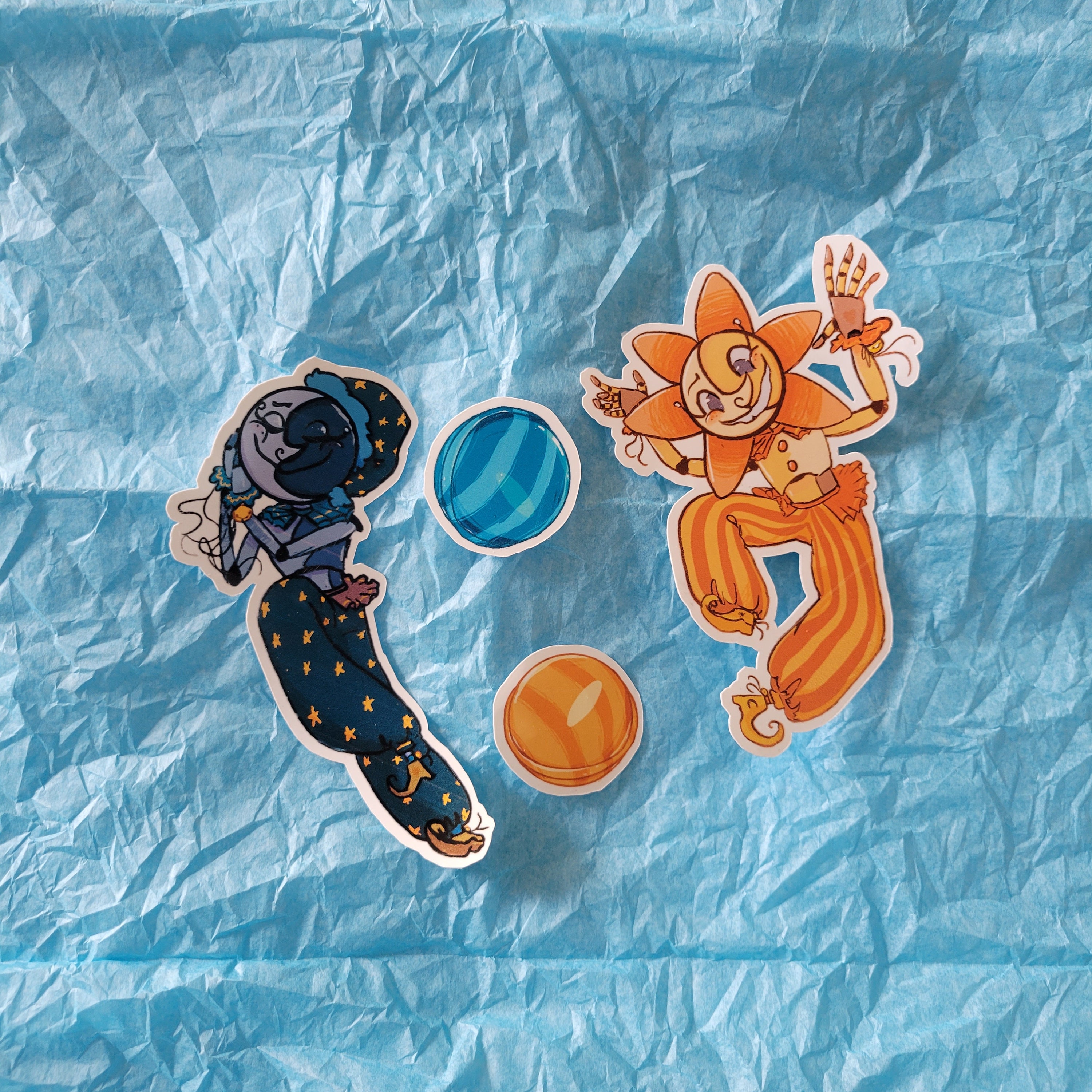 Sundrop and Moondrop Stickers - Etsy