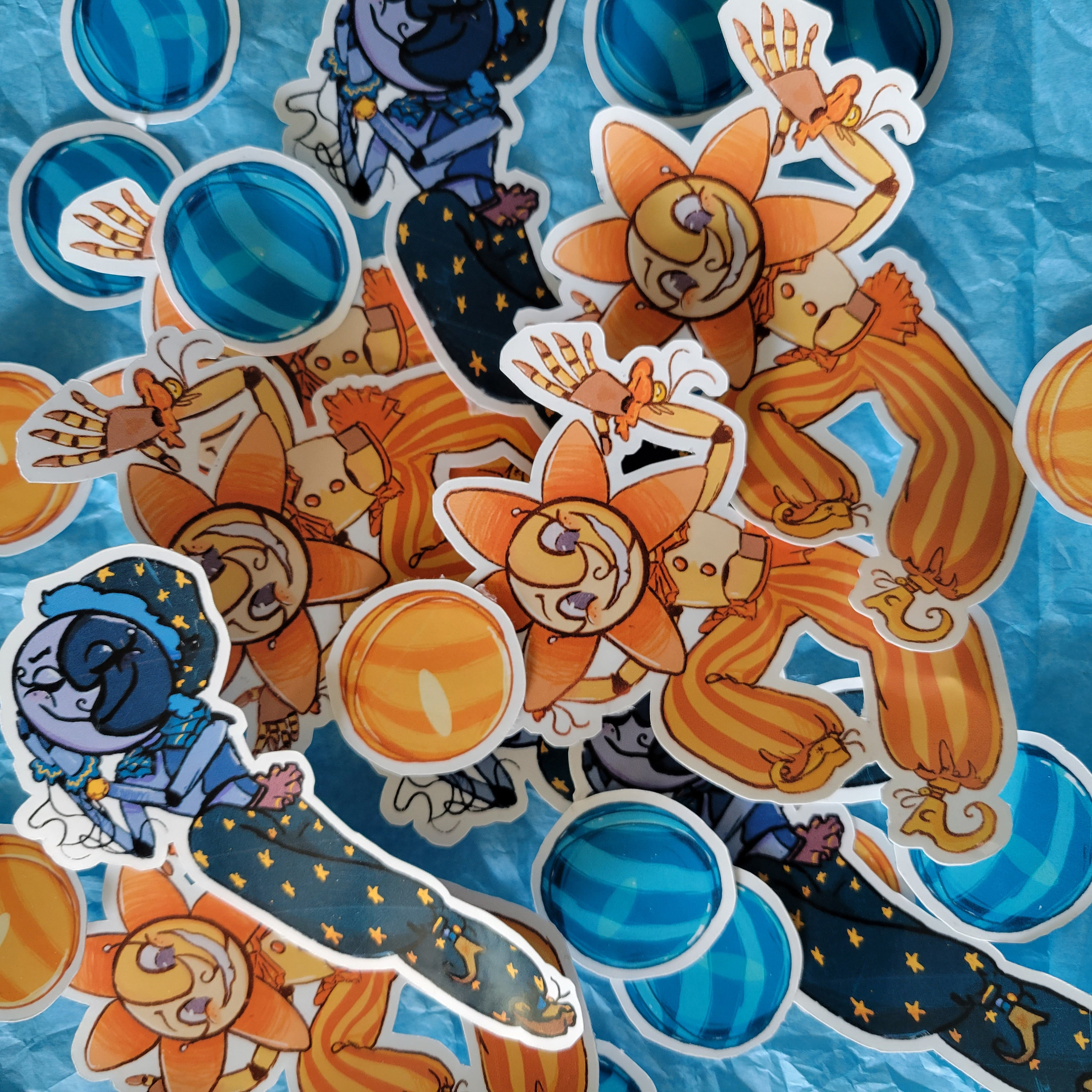 Sundrop and Moondrop Stickers - Etsy