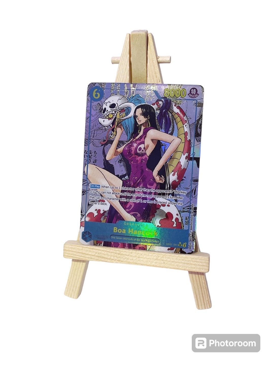 Boa Hancock OP07-051 Comic Parallel Manga One Piece Custom Card ...