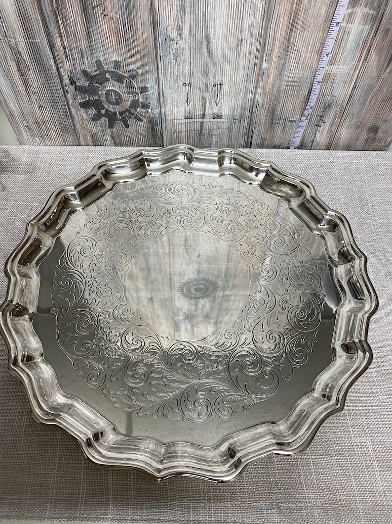 Vintage Regency Plate Birks Serving Tray - Etsy