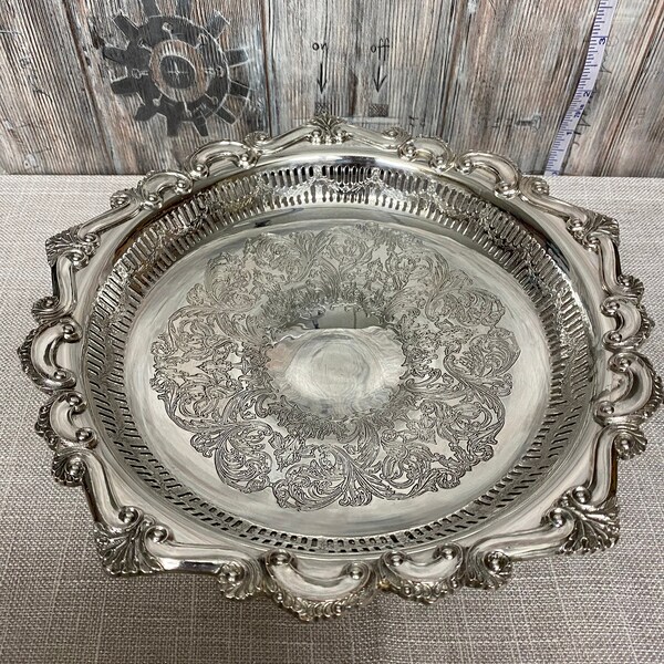 Silver Serving Bowl - Etsy