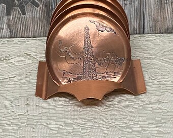 Copper Coasters - Etsy