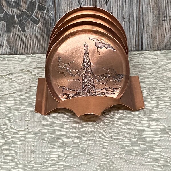 Copper Coasters - Etsy
