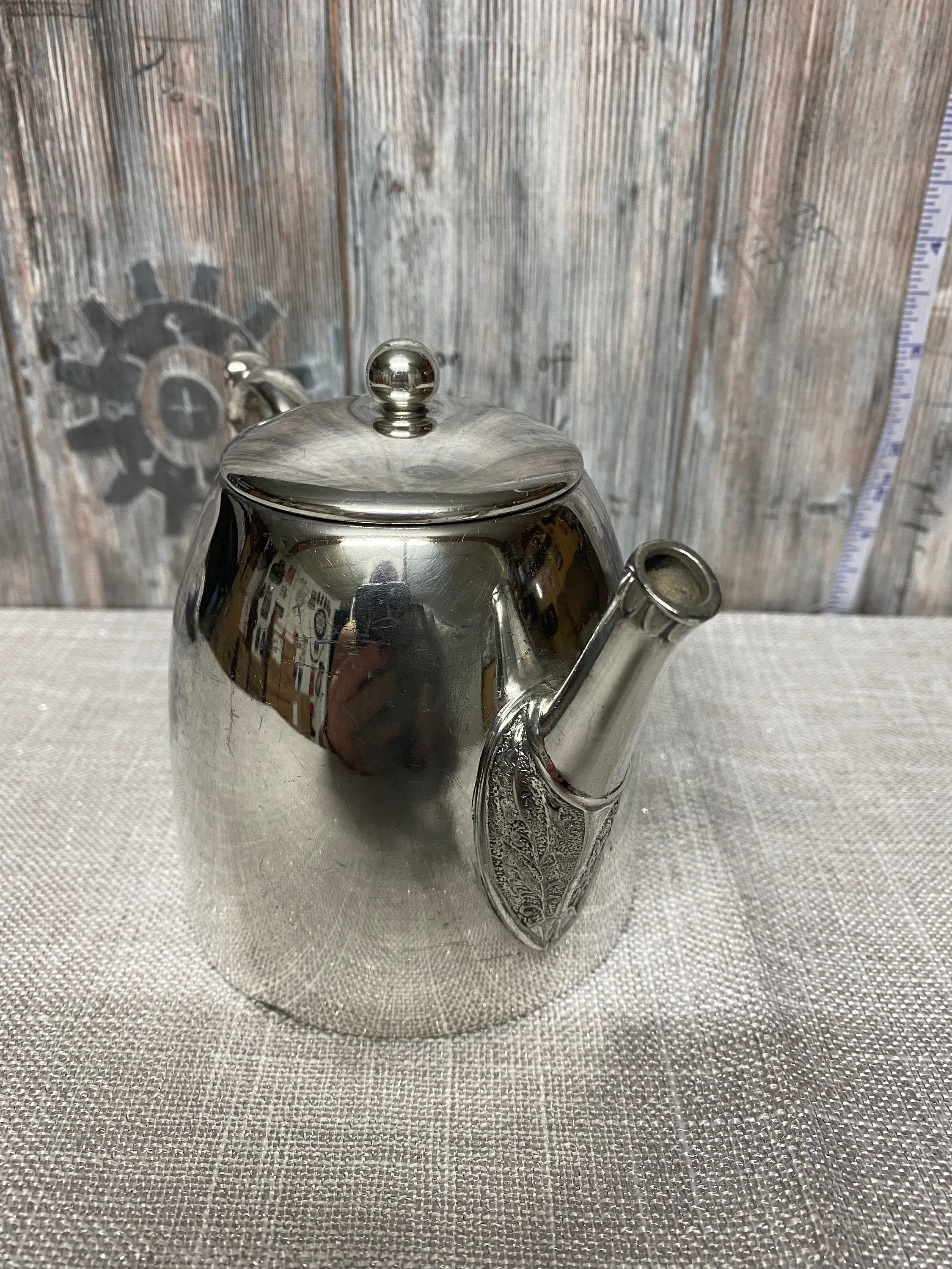 Vintage Silver Plate Teapot - Etsy