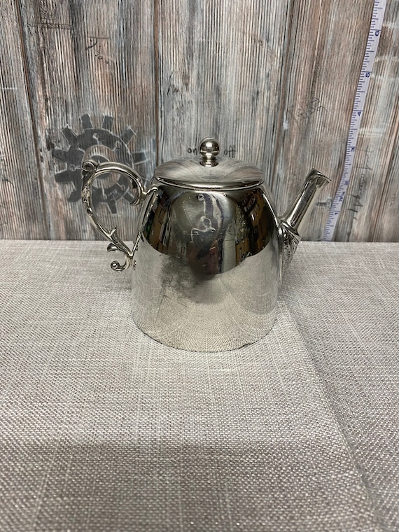 Vintage Silver Plate Teapot - Etsy