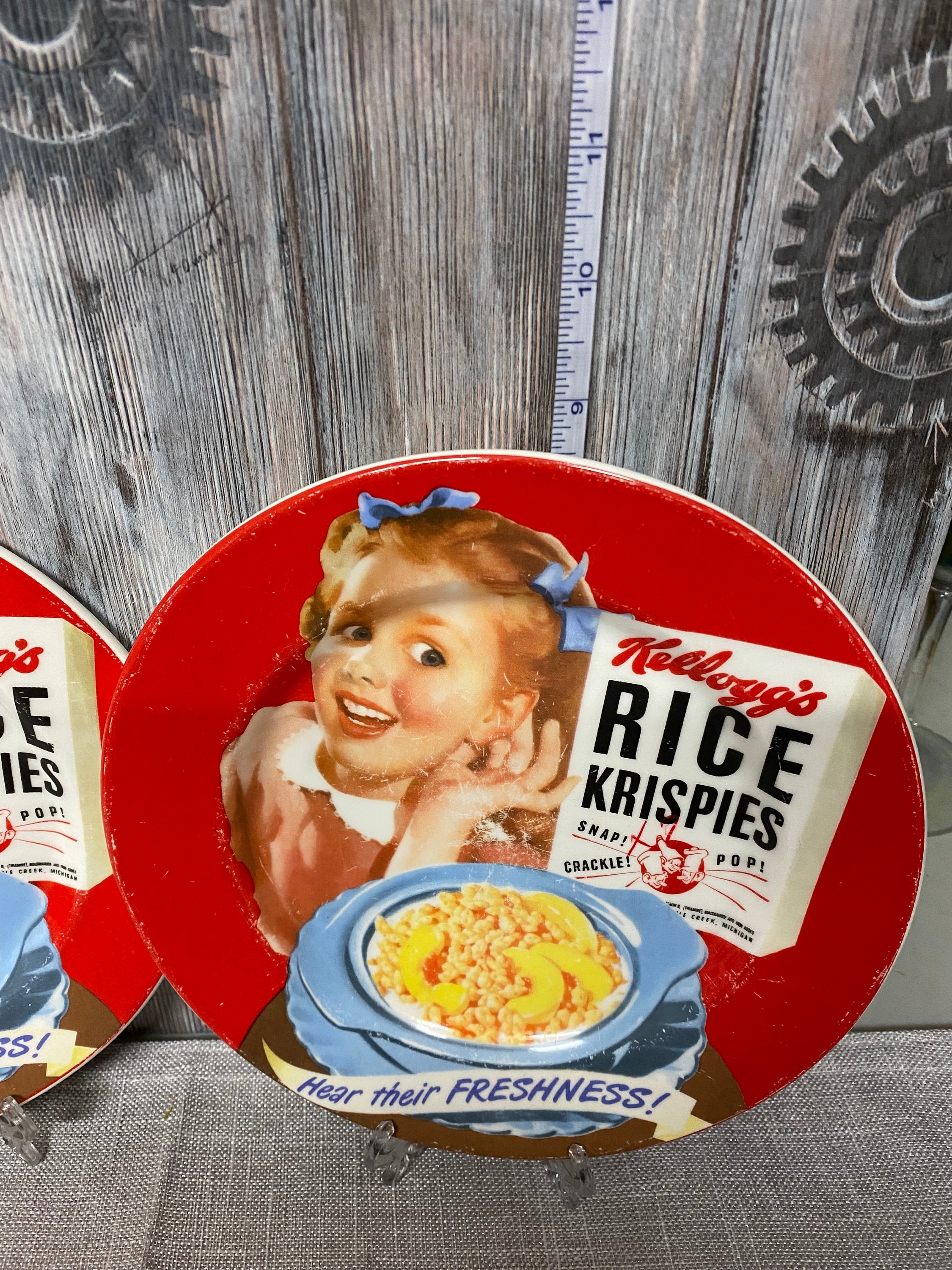 Vintage Ceramic Kellogg's Collection Rice Krispies Plates - Etsy