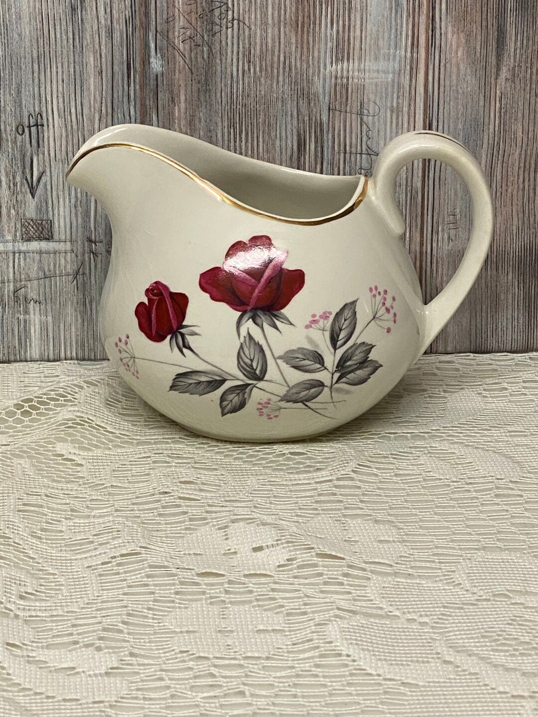 Vintage Creamer Crown Essex 22KT - Etsy