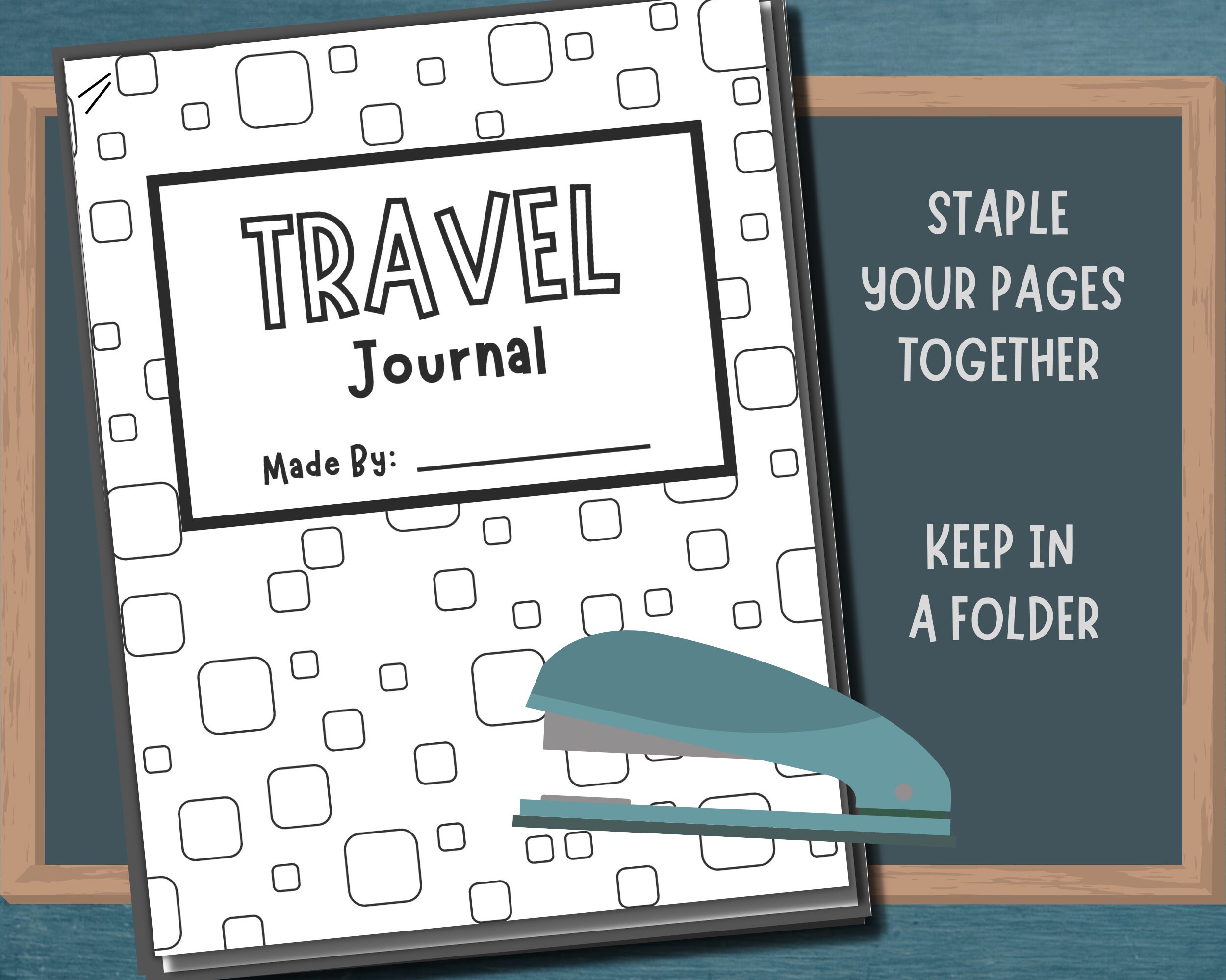 Printable Kids Travel Journal Pages Summer Travel Journal - Etsy UK