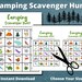 Camping Scavenger Hunt for Kids, Printable Campground Activity ...