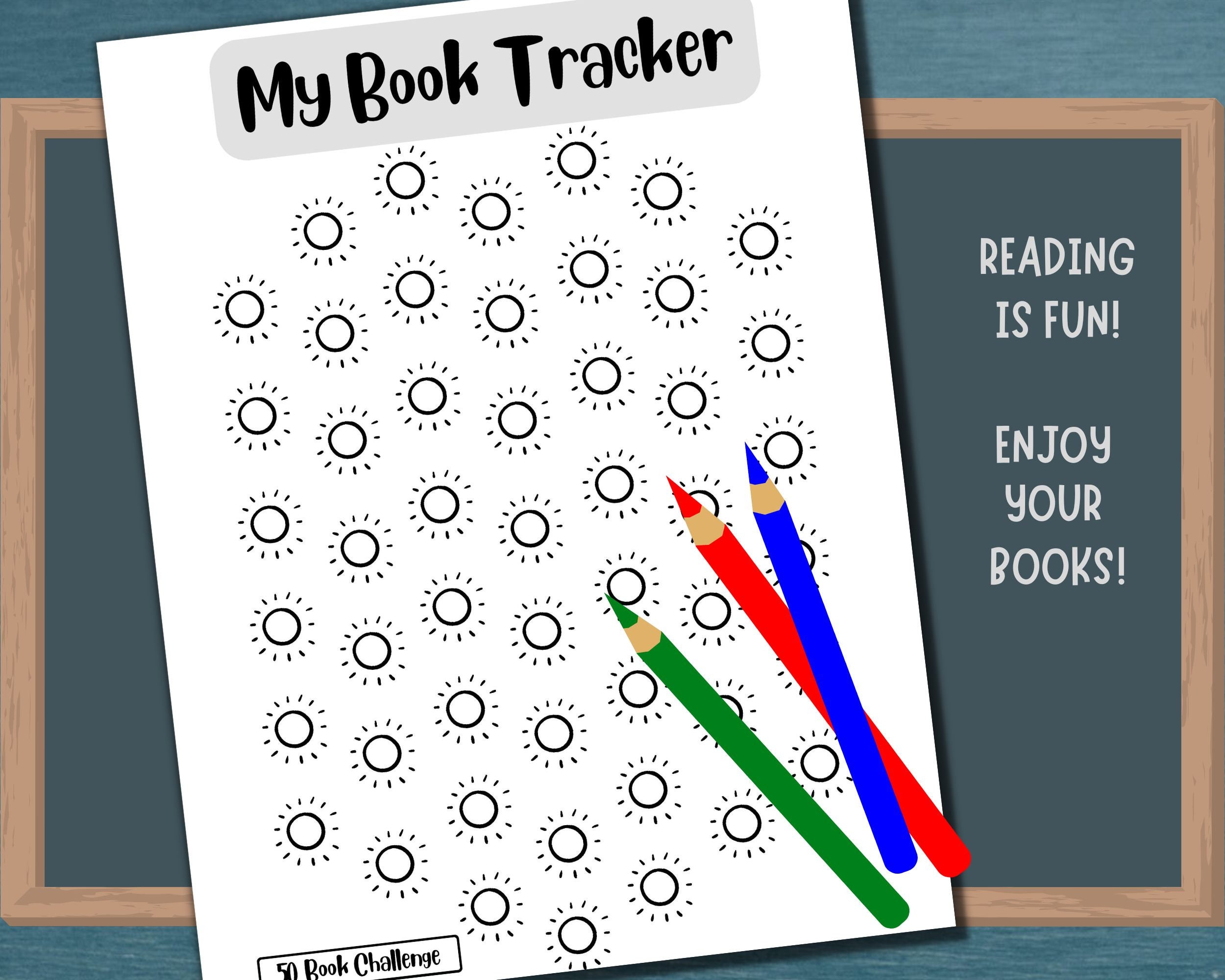 Book Trackers, Printable Book Trackers, Reading Trackers, Summer ...