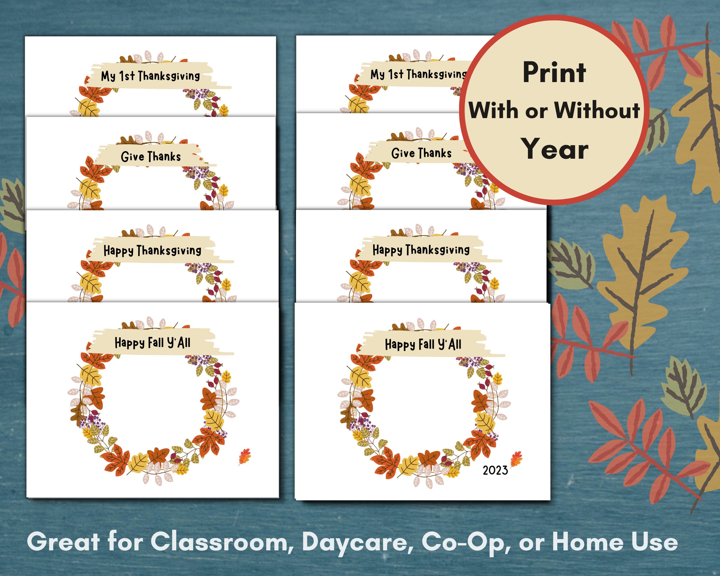 Kids Handprint Art Daycare Printable, Fall DIY Handprint Craft Bundle ...